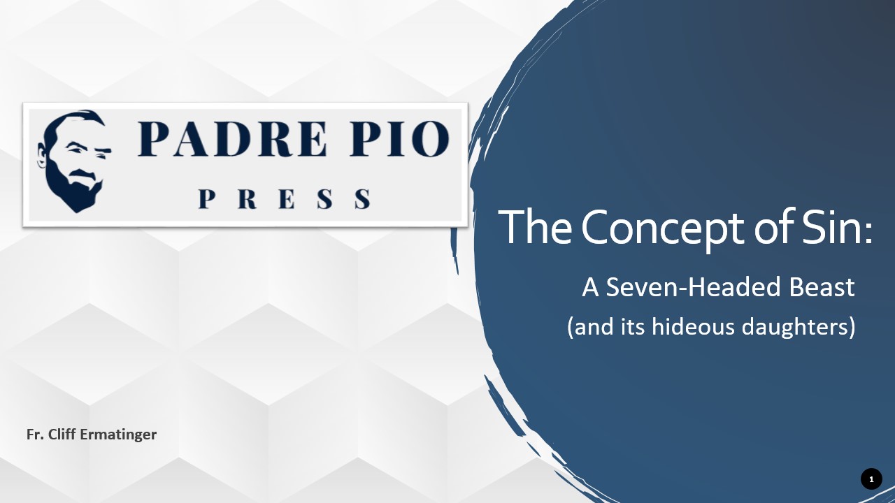 The Concept of Sin: Part IV — A Talk by Fr. Ermatinger - Padre Pio Press